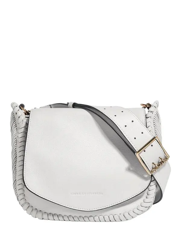 AIMEE Saddle Crossbody Bag - Cloud With Shiny Gold