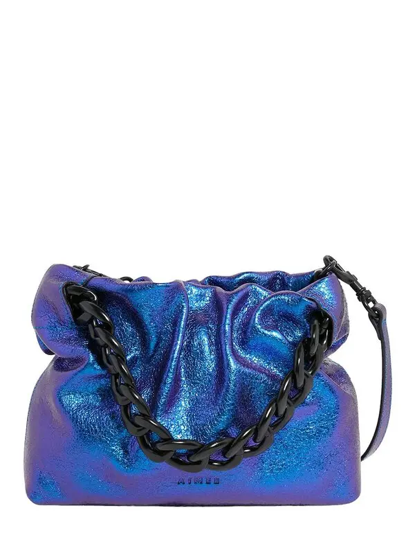 AIMEE Chain Handheld Crossbody - Midnight Metallic