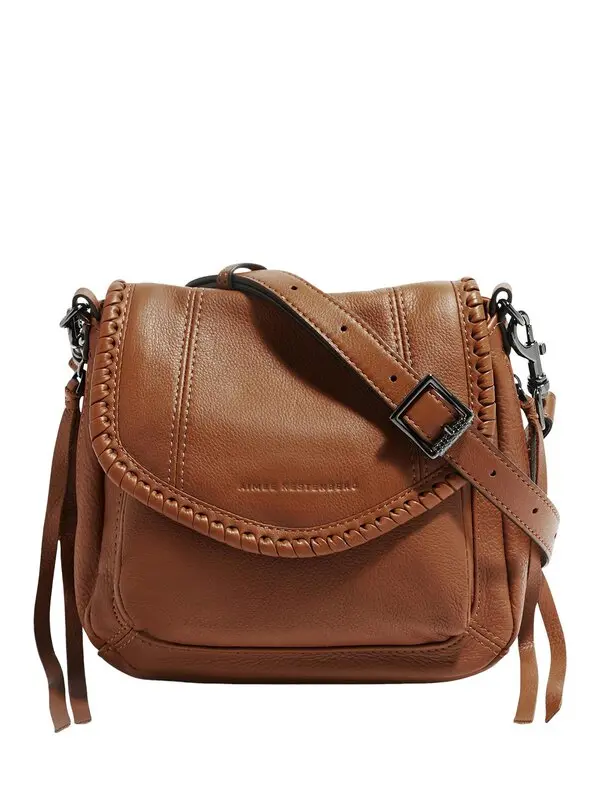 AIMEE All For Love Mini Crossbody - Chestnut Brown With Gunmetal