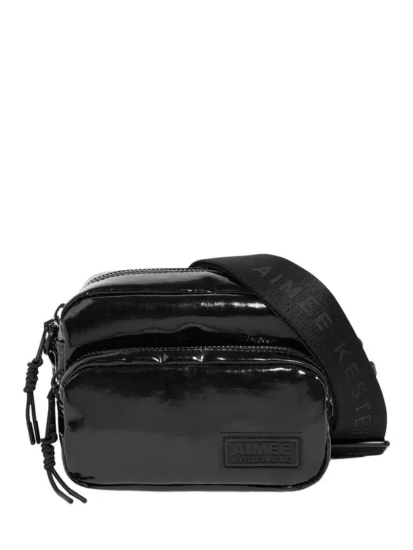 AIMEE Dakota Nylon Camera Crossbody - Black Ripstop