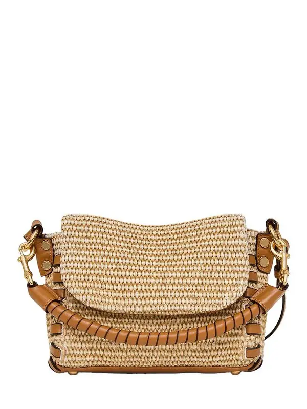 AIMEE Zen Mini Crossbody - Raffia And Latte