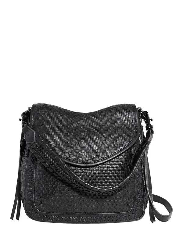 AIMEE All For Love Novelty Convertible Shoulder Bag - Black Woven
