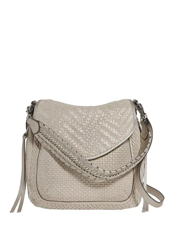 AIMEE All For Love Novelty Convertible Shoulder Bag - Woven Metallic Sand