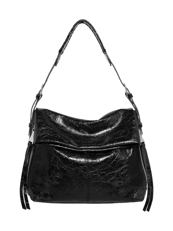 AIMEE Bali Hobo - Black Crinkle