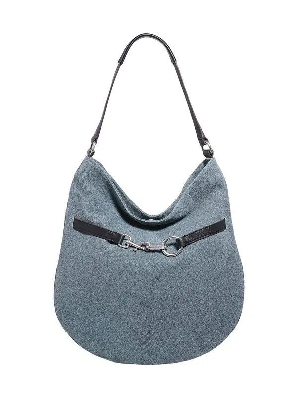 AIMEE Essex Hobo Bag - Bright Denim Leather