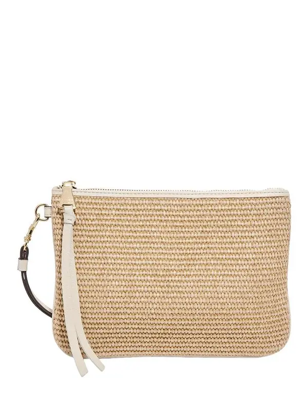 AIMEE Midtown Wristlet Pouch - Camel Woven