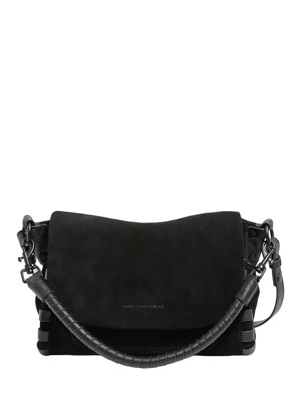 AIMEE Zen Convertible Crossbody - Black Suede