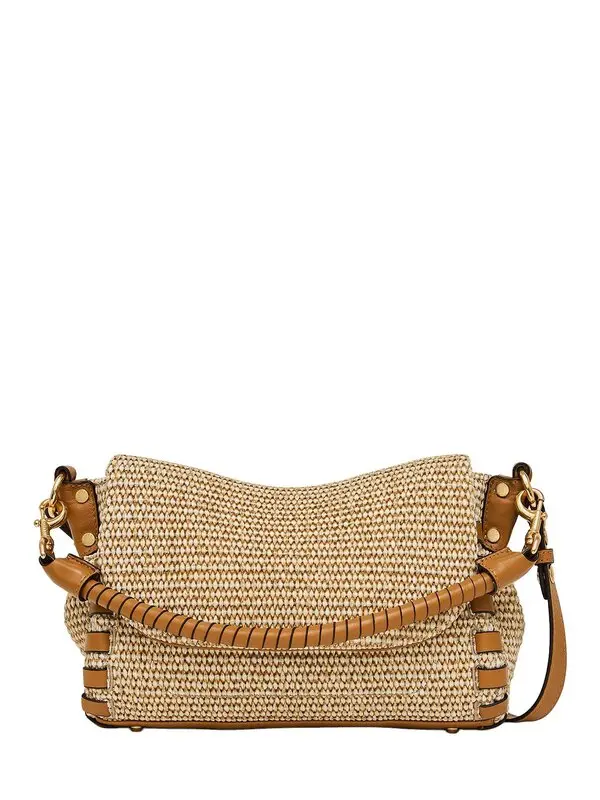 AIMEE Zen Convertible Crossbody - Raffia And Latte