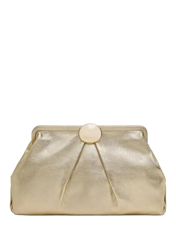 AIMEE Full Circle Xl Clutch - Warm Champagne