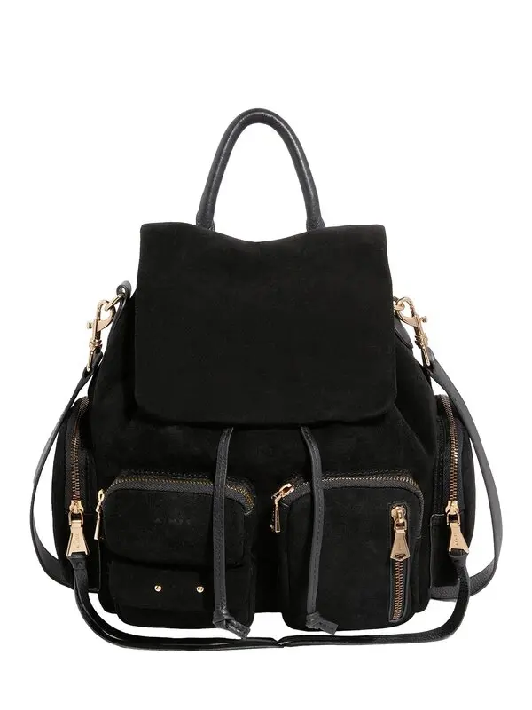 AIMEE Away We Go Backpack - Black Suede