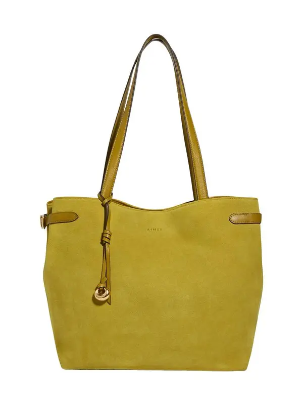 AIMEE Gramercy Tote - Cumin Suede