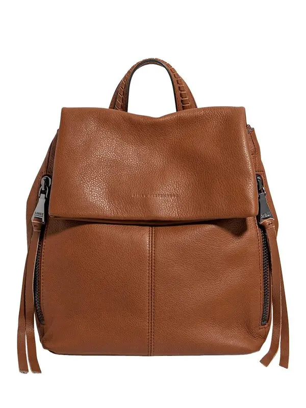 AIMEE Bali Backpack - Chestnut Brown With Gunmetal