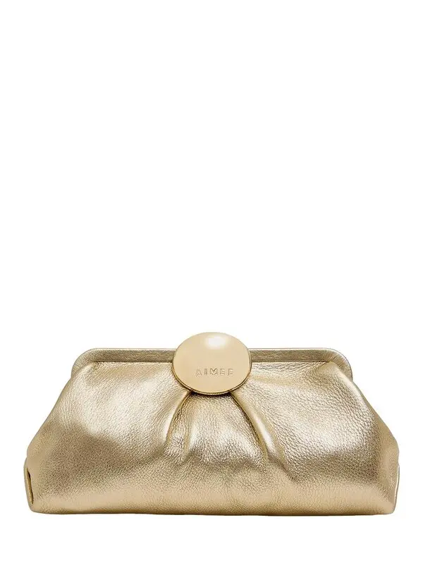 AIMEE Full Circle Clutch - Warm Champagne