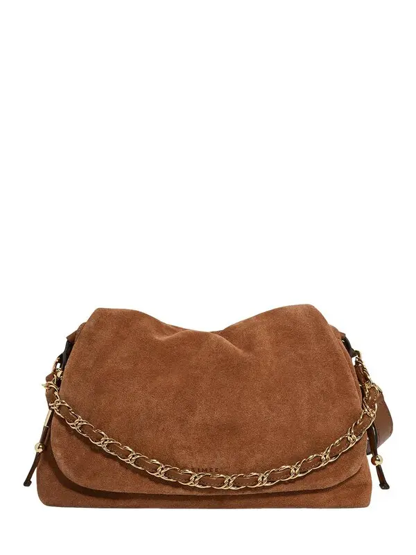 AIMEE Lennon Convertible Crossbody - Chestnut Suede