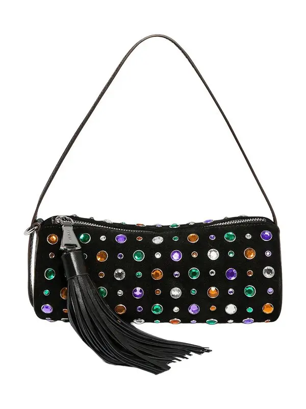 AIMEE Onyx Hour Barrel Shoulder Bag - Multi Jewels