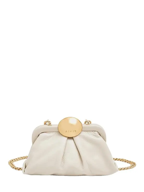 AIMEE Full Circle Micro Crossbody - Chalk Crinkle