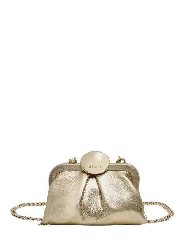 AIMEE Full Circle Micro Crossbody - Warm Champagne