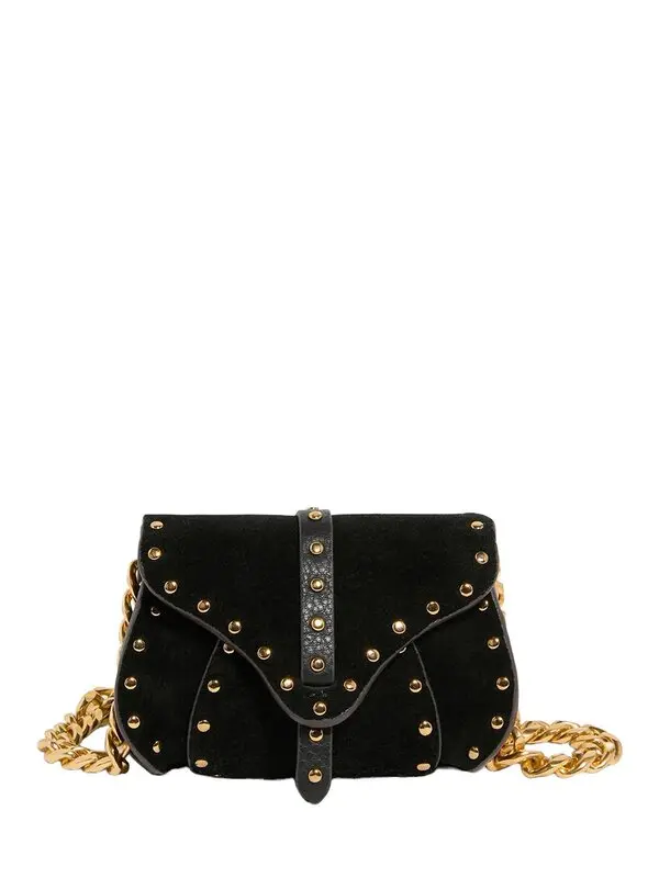 AIMEE Amour Micro Crossbody - Black Suede