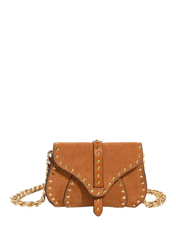 AIMEE Amour Micro Crossbody - Rustic Caramel Suede