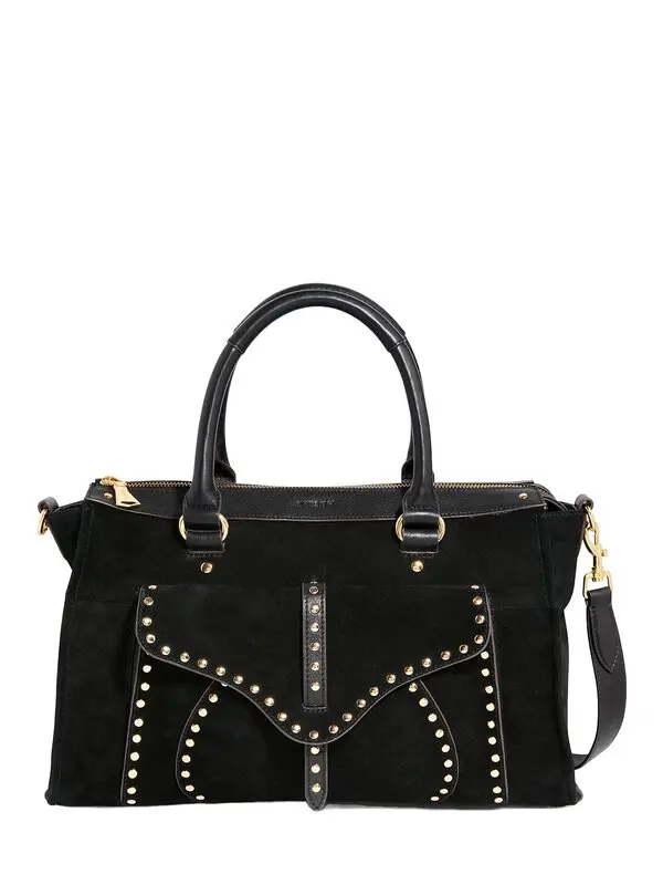 AIMEE Amour Satchel - Black Suede