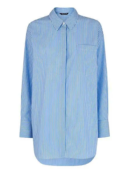 Whistles Striped Oversized-fit Cotton Shirt - Multi-coloured