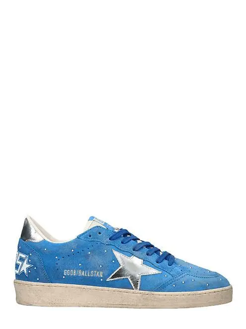 GOLDEN GOOSE Ballstar Suede Trainers - Blue
