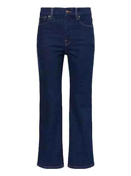 Good American Cropped Boot-cut Denim Jeans - Indigo1153