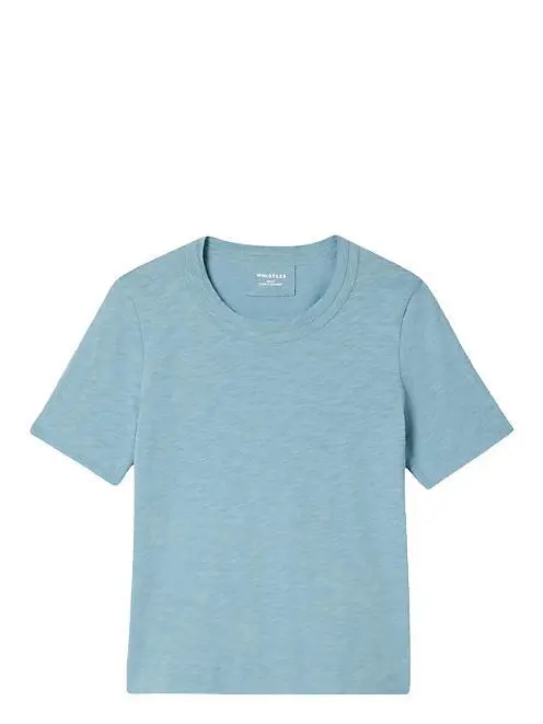 Whistles Cotton-jersey T-shirt With Double Trims - Blue