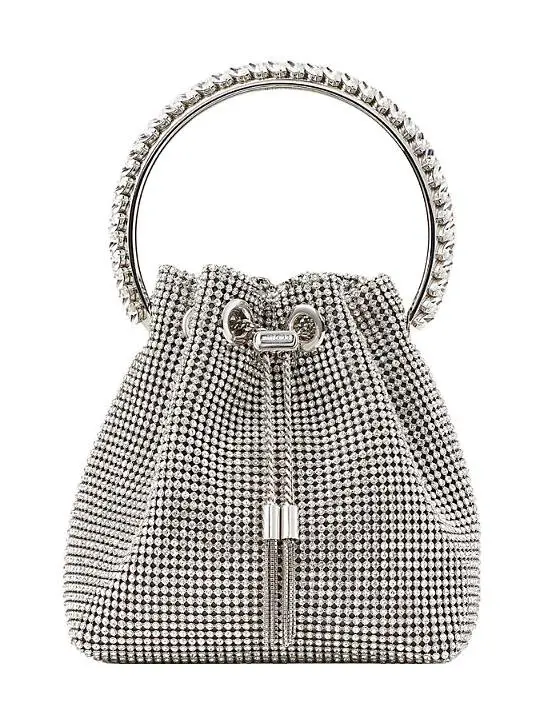 JIMMY CHOO Bon Bon Top-handle Bag - Silver