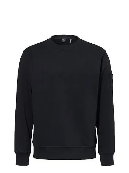 Moose Knuckles Hartsfield Brand-motif Cotton-jersey Sweatshirt - Black