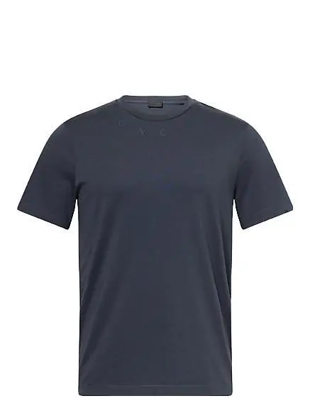 Moncler Badge Crewneck Cotton-jersey T-shirt - Grey
