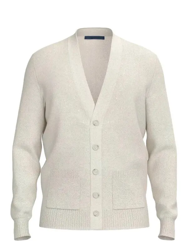 BOSS Patch-pocket V-neck Cardigan - Neutrals