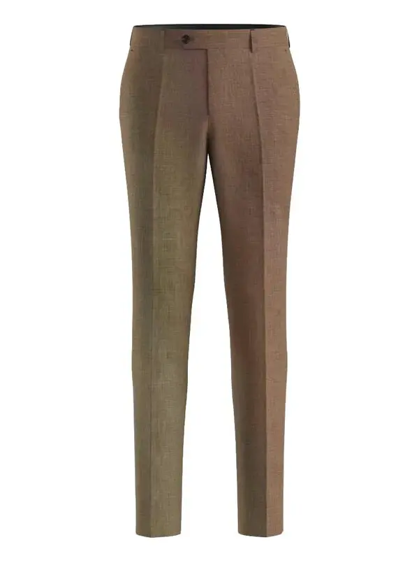BOSS Buttoned Trousers - Brown
