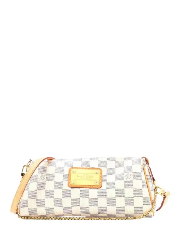 LOUIS VUITTON Eva Damier Clutch - White