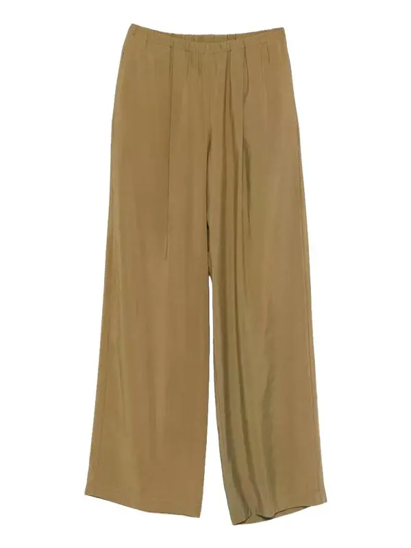 ALYSI Pocket Palazzo Pants - Brown