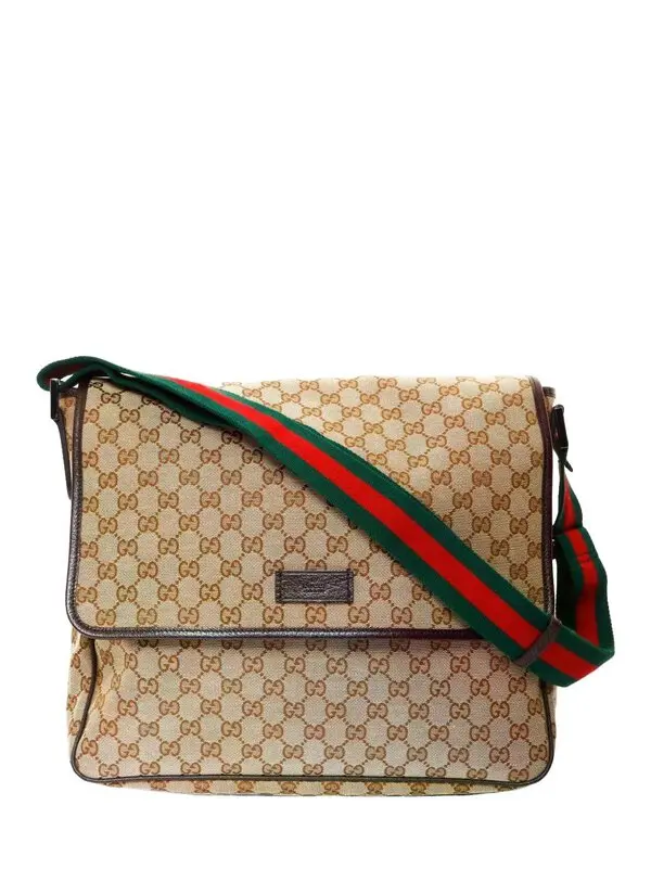 Gucci 2000s Sherry Gg Canvas Shoulder Bag - Neutrals
