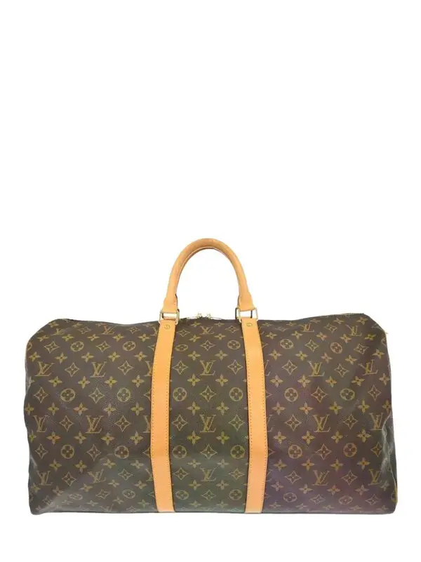 LOUIS VUITTON 1999 55 Keepall Monogram Holdall - Brown