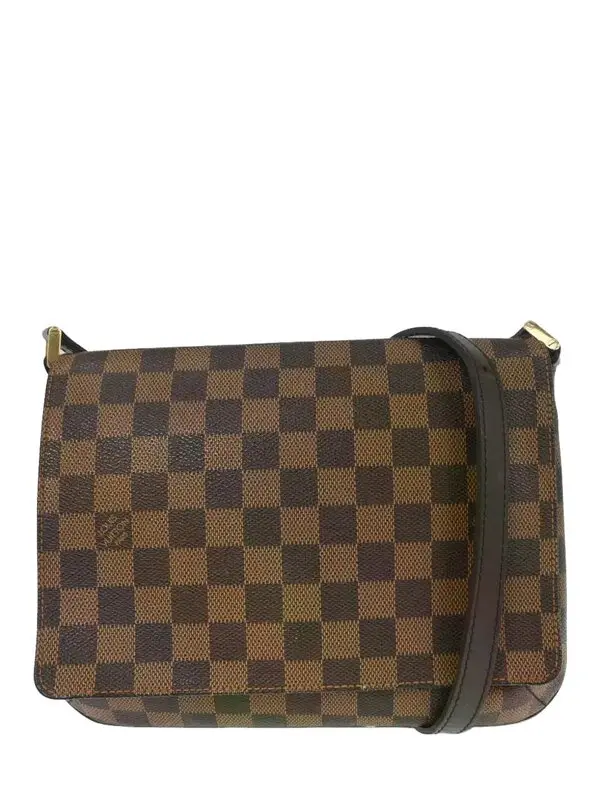 LOUIS VUITTON 2003 Check-pattern Cross Body Bag - Brown