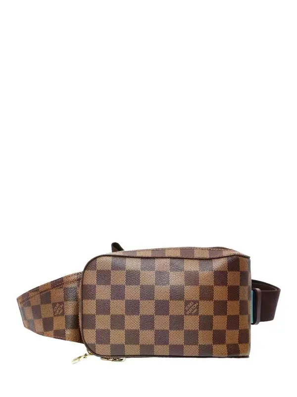 LOUIS VUITTON 2004 Geronimos Damier Ebene Shoulder Bag - Brown