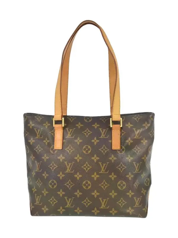 LOUIS VUITTON 2002 Cabas Piano Monogram Tote - Brown