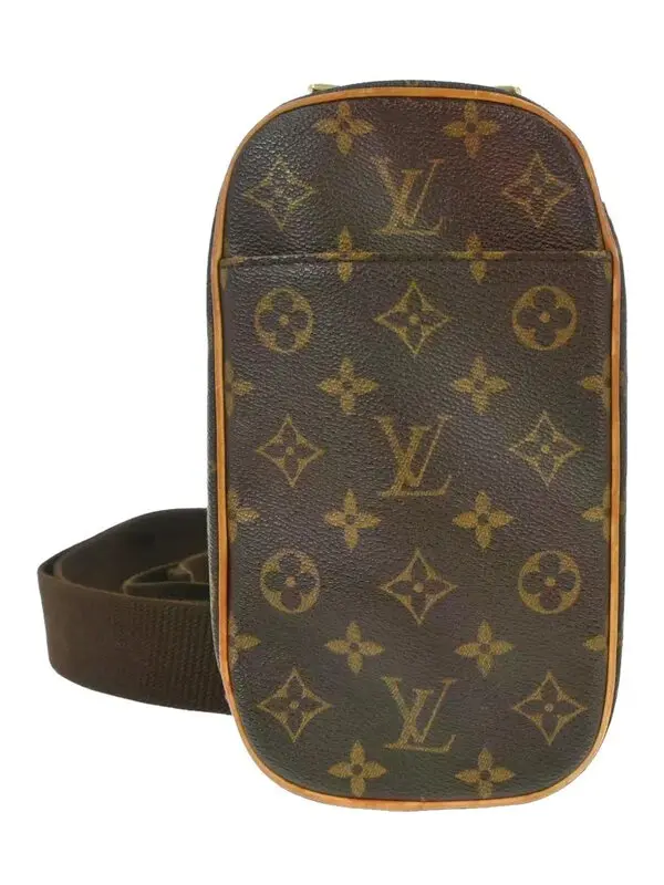 LOUIS VUITTON 2004 Monogram Belt Bag - Brown