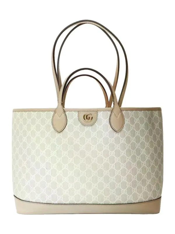Gucci Ophidia Gg Supreme Pattern Tote - Neutrals