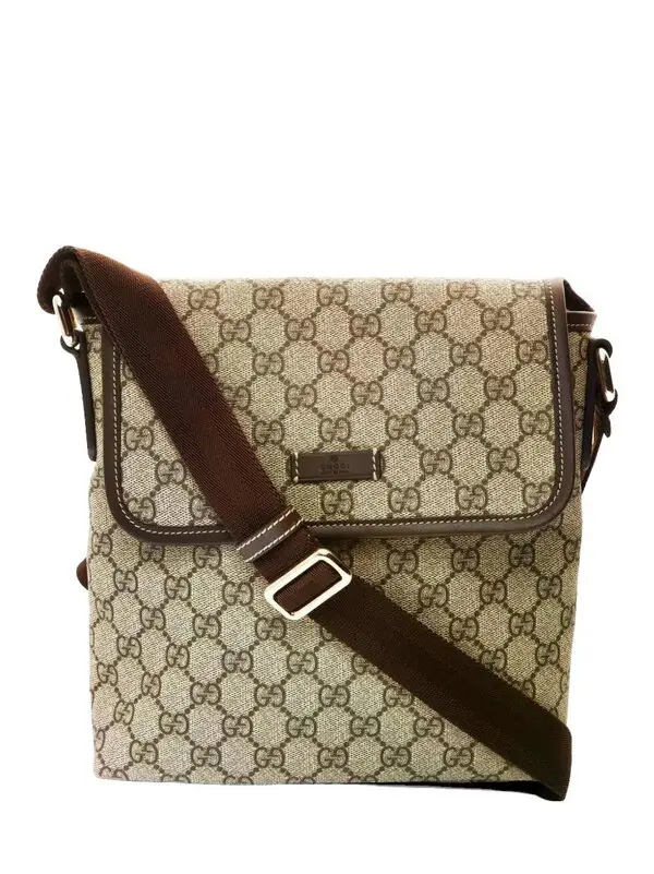 Gucci Gg Supreme Pattern Shoulder Bag - Neutrals