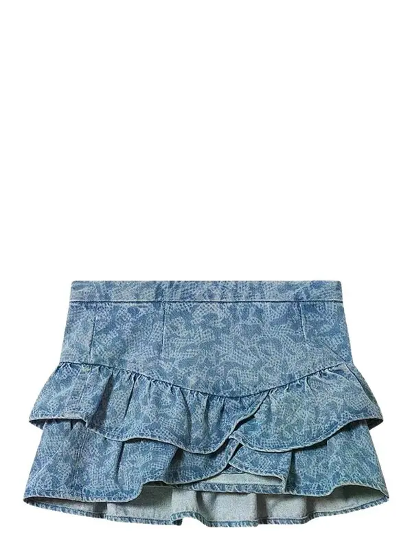 MARANT ETOILE Leyje Ruffled Mini Skirt - Blue