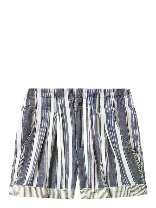 MARANT ETOILE Nirma Striped Shorts - Blue