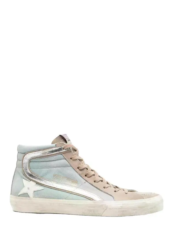 GOLDEN GOOSE Slide High-top Sneakers - Blue