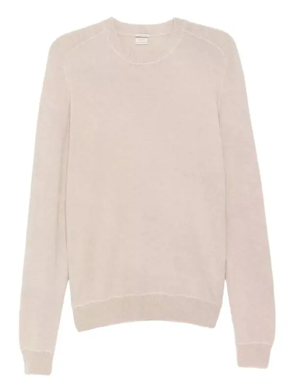 Massimo Alba Kane Pure Cashmere Crew Neck Jumper - Neutrals