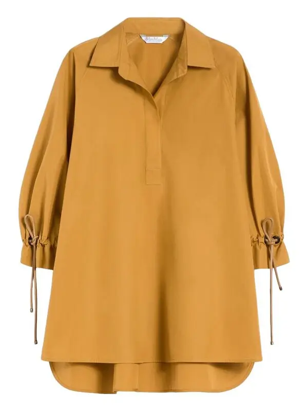 Max Mara Cotton Poplin Blouse - Earth