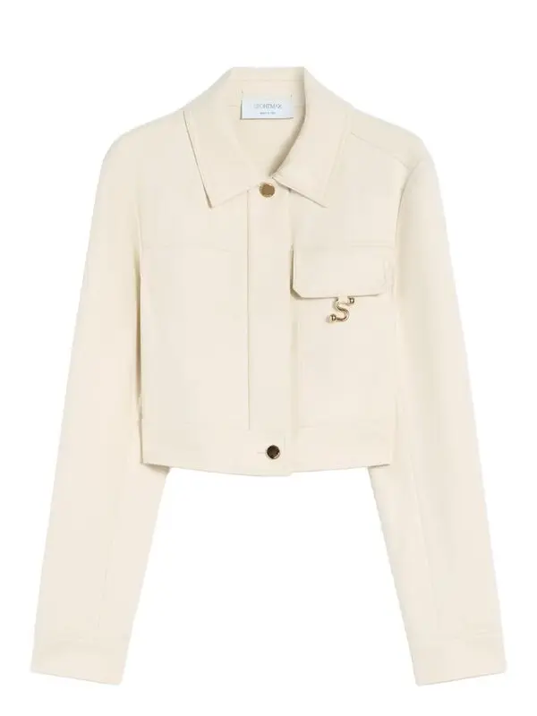 Max Mara Short Gabardine Jacket - Vanilla