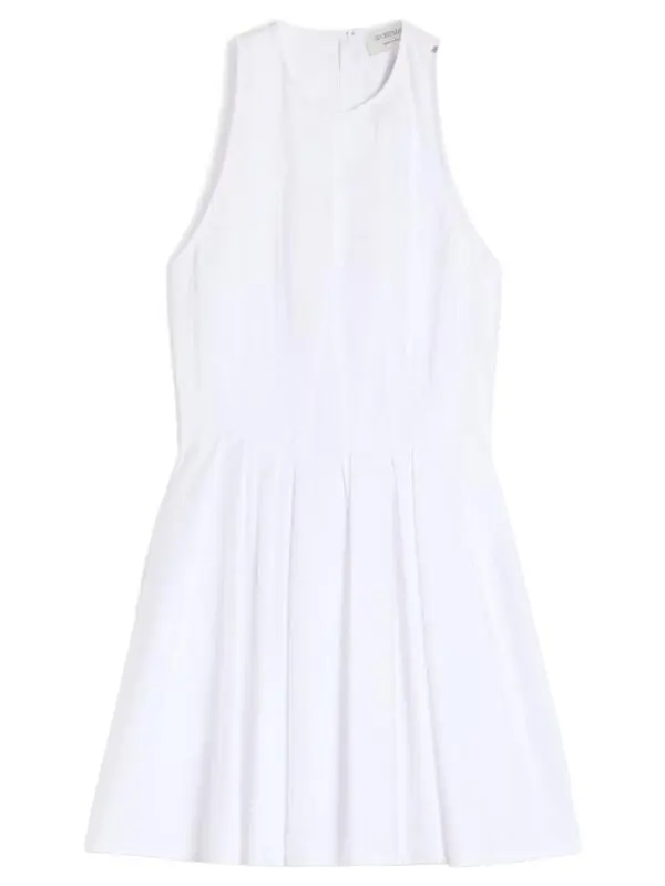Max Mara Short Sleeve Cotton Dress - Optical White